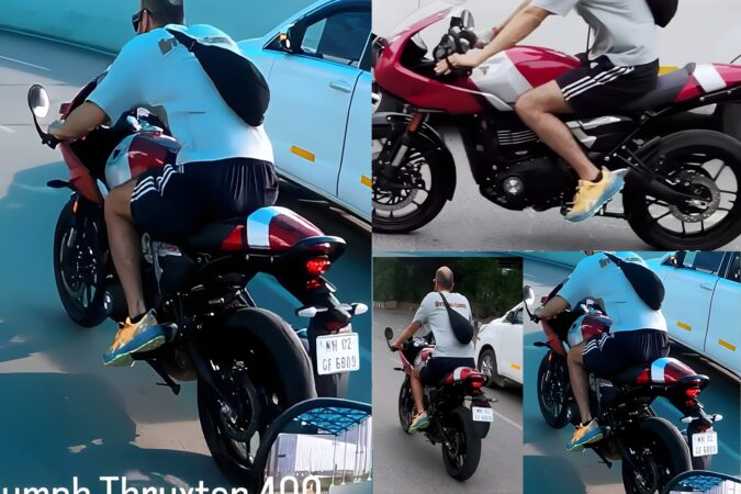 Triumph Thruxton 400 production version spotted, launch soon ...