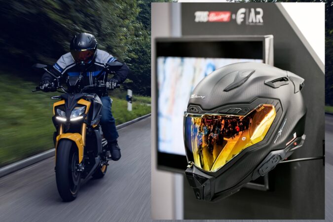 TVS showcases AR Heads-Up Display (HUD) helmet at EICMA 2025 ...