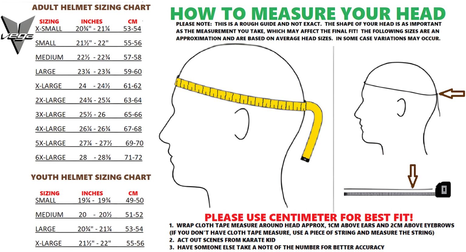 Helmet Size Chart India – How to Choose the Right Helmet Size (With ...